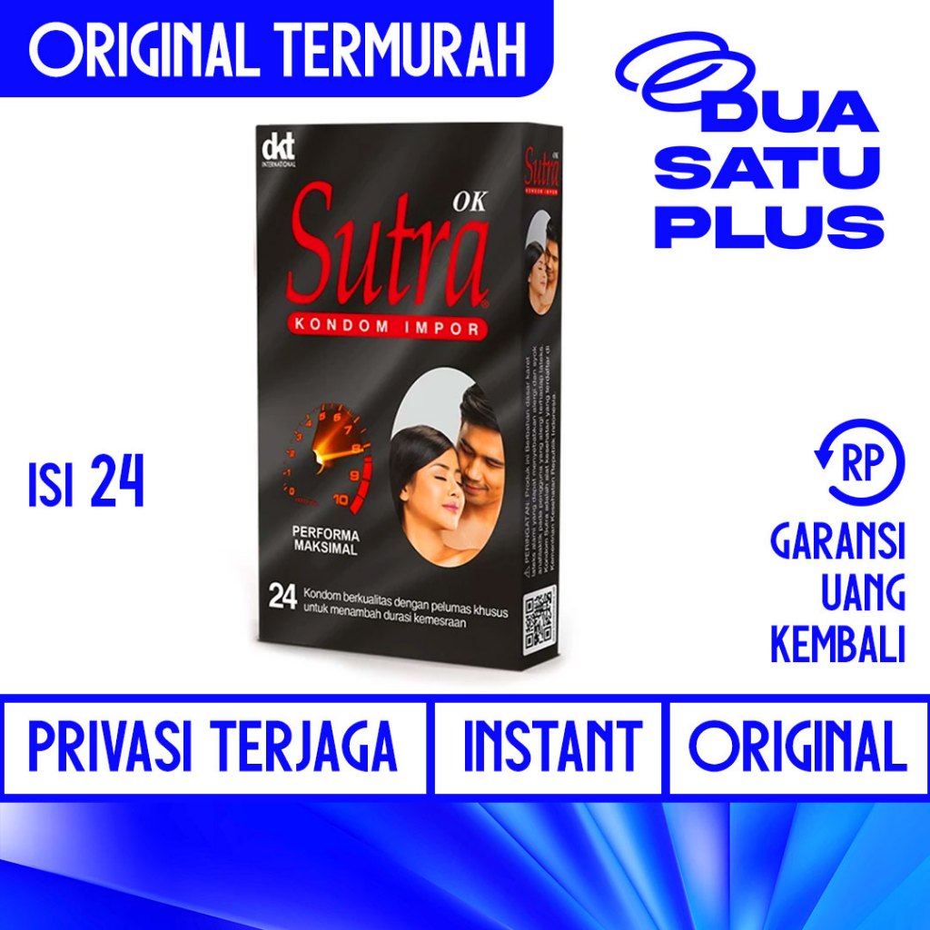 Jual Sutra Ok Kondom Hitam Isi 24 Original Bintaro Tangerang Instant ...