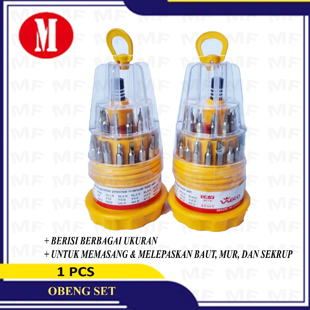 Jual Obeng Set 31 in 1 | Shopee Indonesia