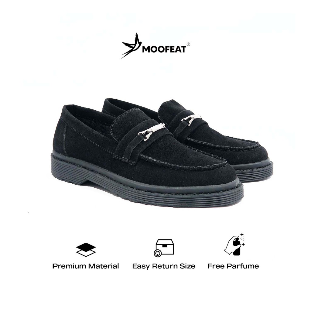Jual Moofeat Zora - Sepatu Penny Loafers Suede Kulit Casual Pria Wanita ...