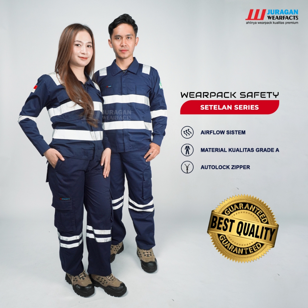 Jual Juragan Wearfacts - Wearpack Safety Setelan Warna Biru Navy ...