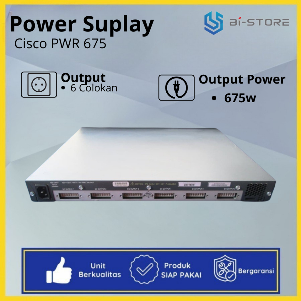 Jual Cisco Power RPS 675 Power Supply Untuk Redundant Perangkat Cisco ...