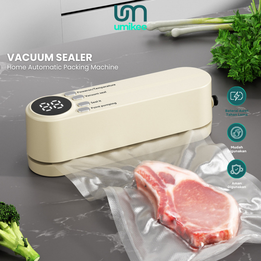 Jual Umikee Vacuum Sealer Alat Vakum Makanan Vacum Makanan Frozen Mesin ...