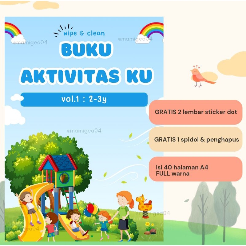 Jual WORKSHEET 40 HALAMAN Buku Aktivitas Pertama Anak / worksheet wipe ...