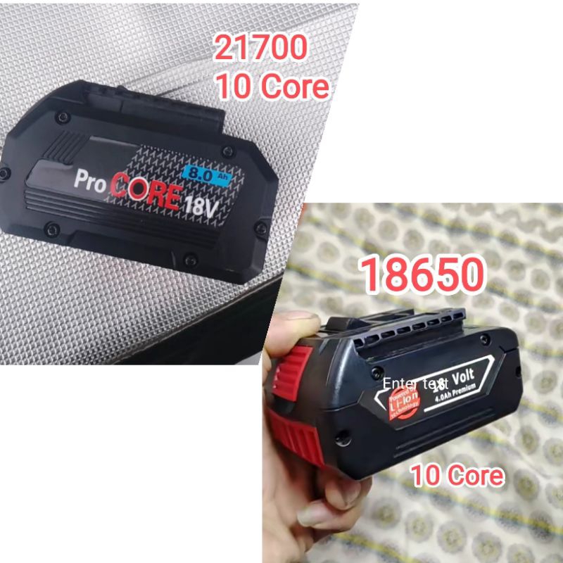 Jual CASING CASE BOSCH PROCORE 18650 21700 10 CORE CASING BATTERY BATERAI AFTERMARKET GBA 18v ...