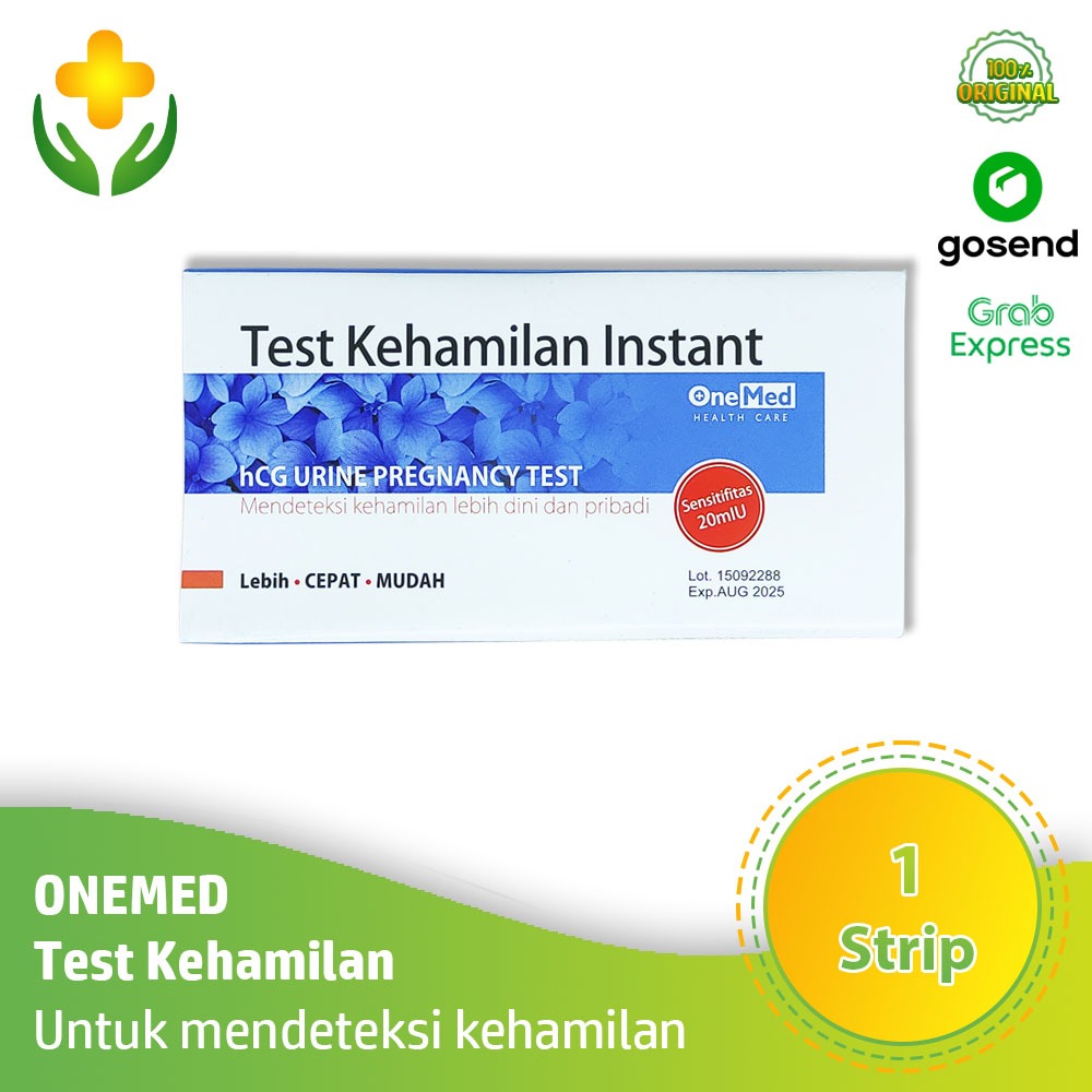 Jual Onemed Test Kehamilan 1 Strip Test Pack Mendeteksi Kehamilan ...