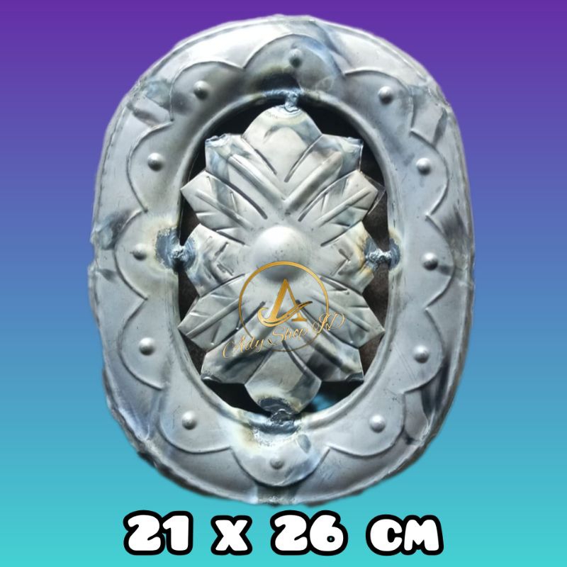 Jual ornamen motif ring bunga mawar unik ukuran 21x26cm dua sisi muka ...