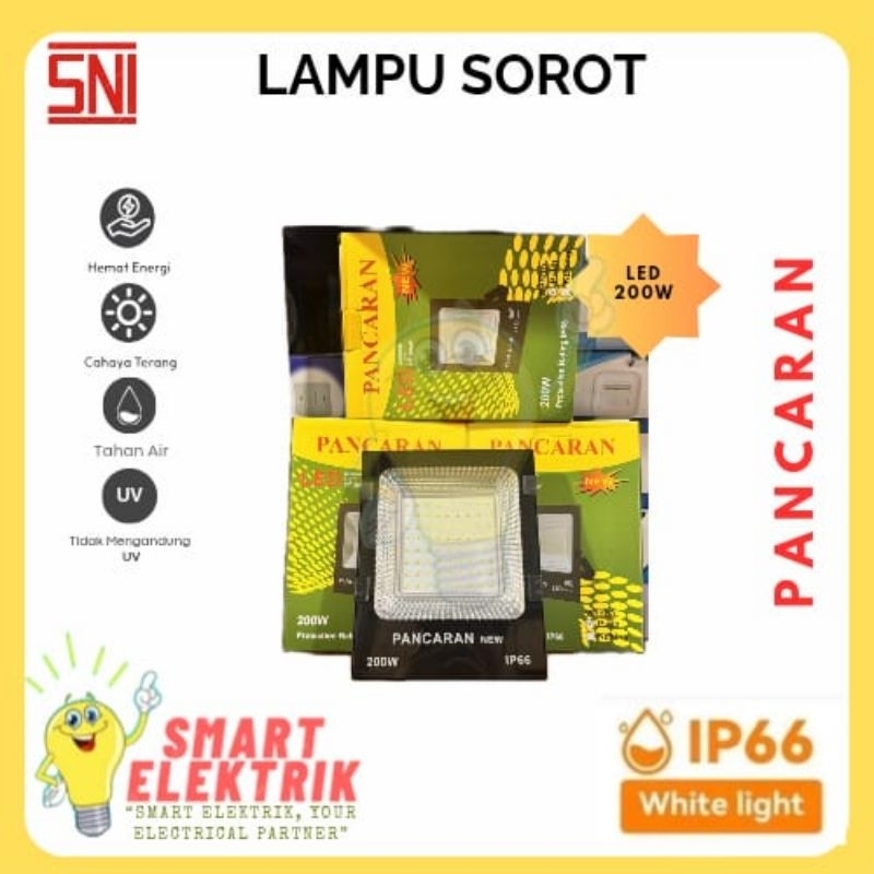 Jual PANCARAN - Lampu SOROT 200 Watt LED / Pancaran FloodLight LED 200W | Shopee Indonesia
