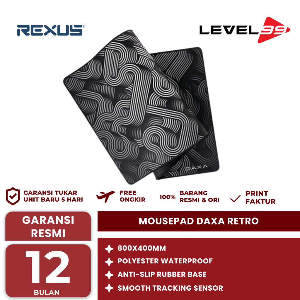 Jual Rexus Gaming Mousepad Daxa Retro Mousemat | Shopee Indonesia
