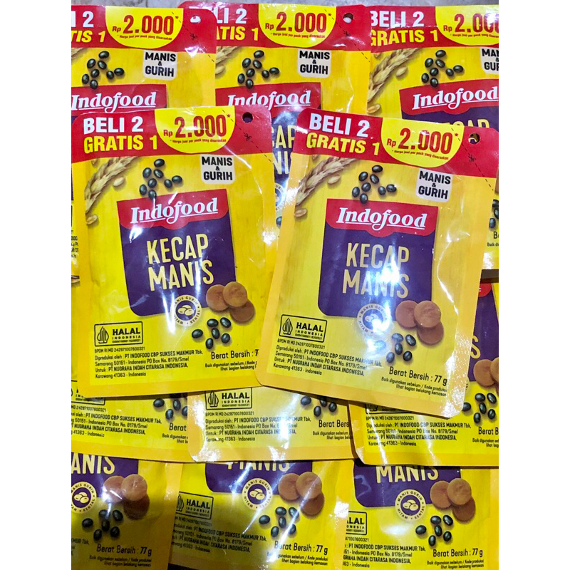 Jual KECAP INDOFOOD 2000 isi 3 PCS dan 9 PCS murah|| Kecap indofood ...