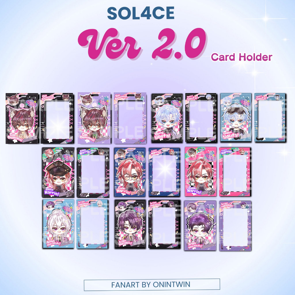 Jual Card Holder Photocard Vtuber Indonesia Sol4ce by Onintwin / tempat ...