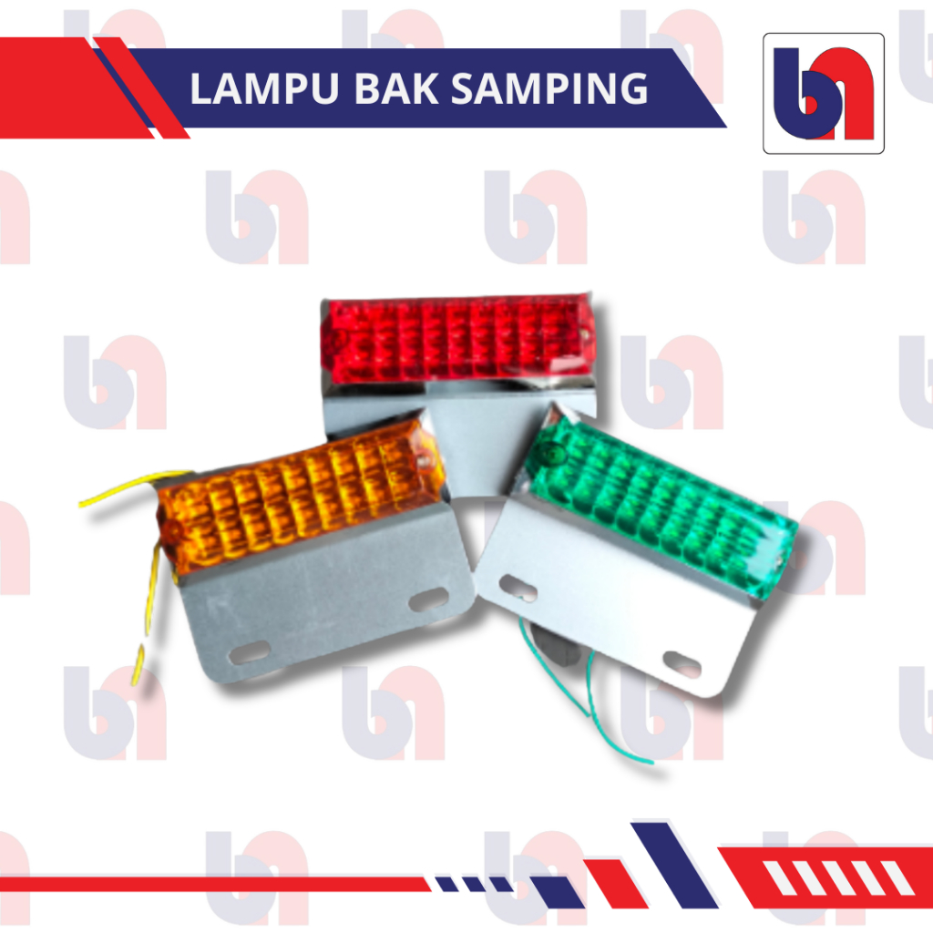 Jual Lampu Bak Samping Truk 24Volt Model LED Mata 18 Ready Warna Merah ...