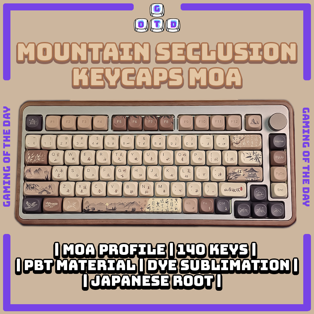Jual AKKO Mountain Seclusion Keycaps with Japanesse Root MOA Profile ...