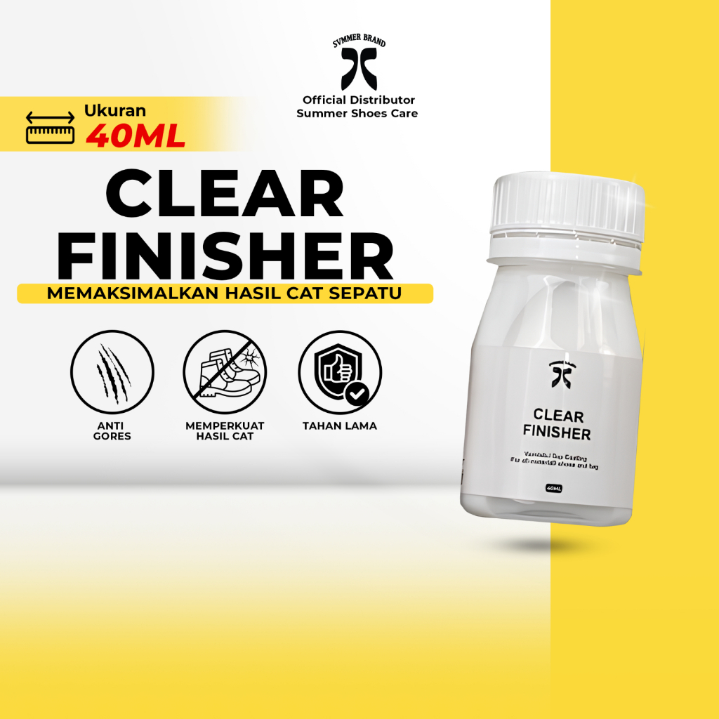 Jual Clear Finisher - Varnish Cat Sepatu Tas Cat Akrilik Bening Kulit ...