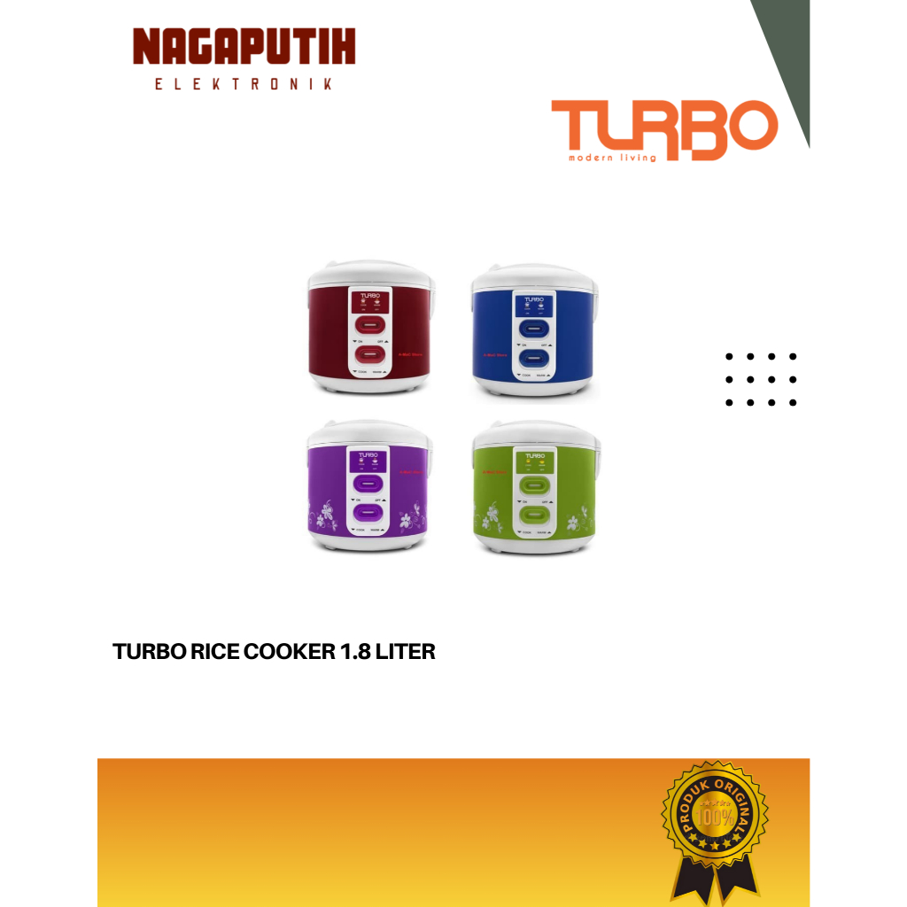Jual TURBO RICE COOKER 1.8 LITER CRL-1181 GARANSI RESMI | Shopee Indonesia