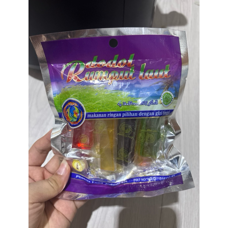 Jual dodol rumput laut kinjo jelly khas lombok permen snack makanan ...