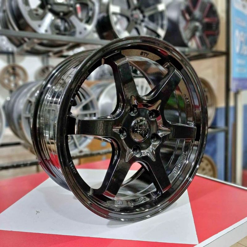 Jual velg pelek mobil Ring 15 HSR Velg mobil Model Palang 6 velg mobil terlengkap | Shopee Indonesia