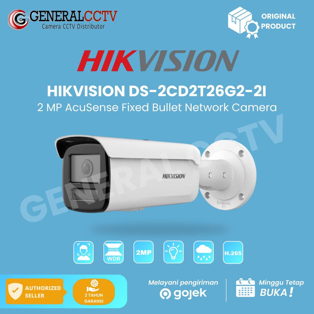 Jual Hikvision DS-2CD2T26G2-2I/4I 2MP Acusense Fixed Bullet IP Camera ...