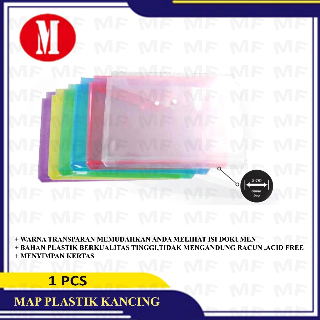 Jual Map Plastik Kancing Warna Transparan | Shopee Indonesia