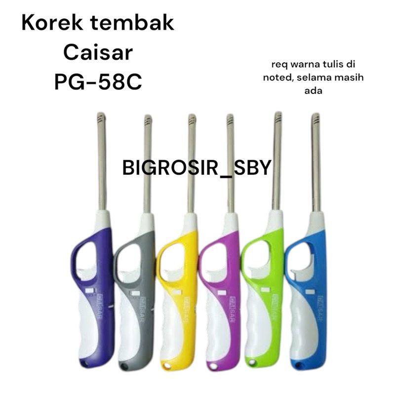 Jual CAISAR 58C KOREK TEMBAK / GAS LIGHTER / PEMATIK API KOMPOR GAS ...