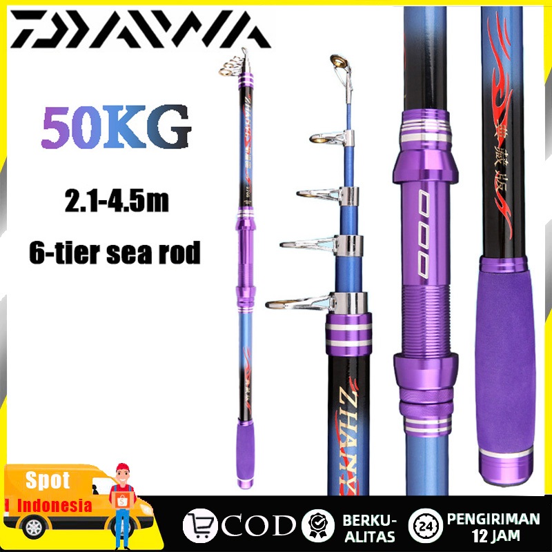 Jual Joran Pancing Serat Karbon Pancing Laut Pancing 6 Tingkat Pancing ...