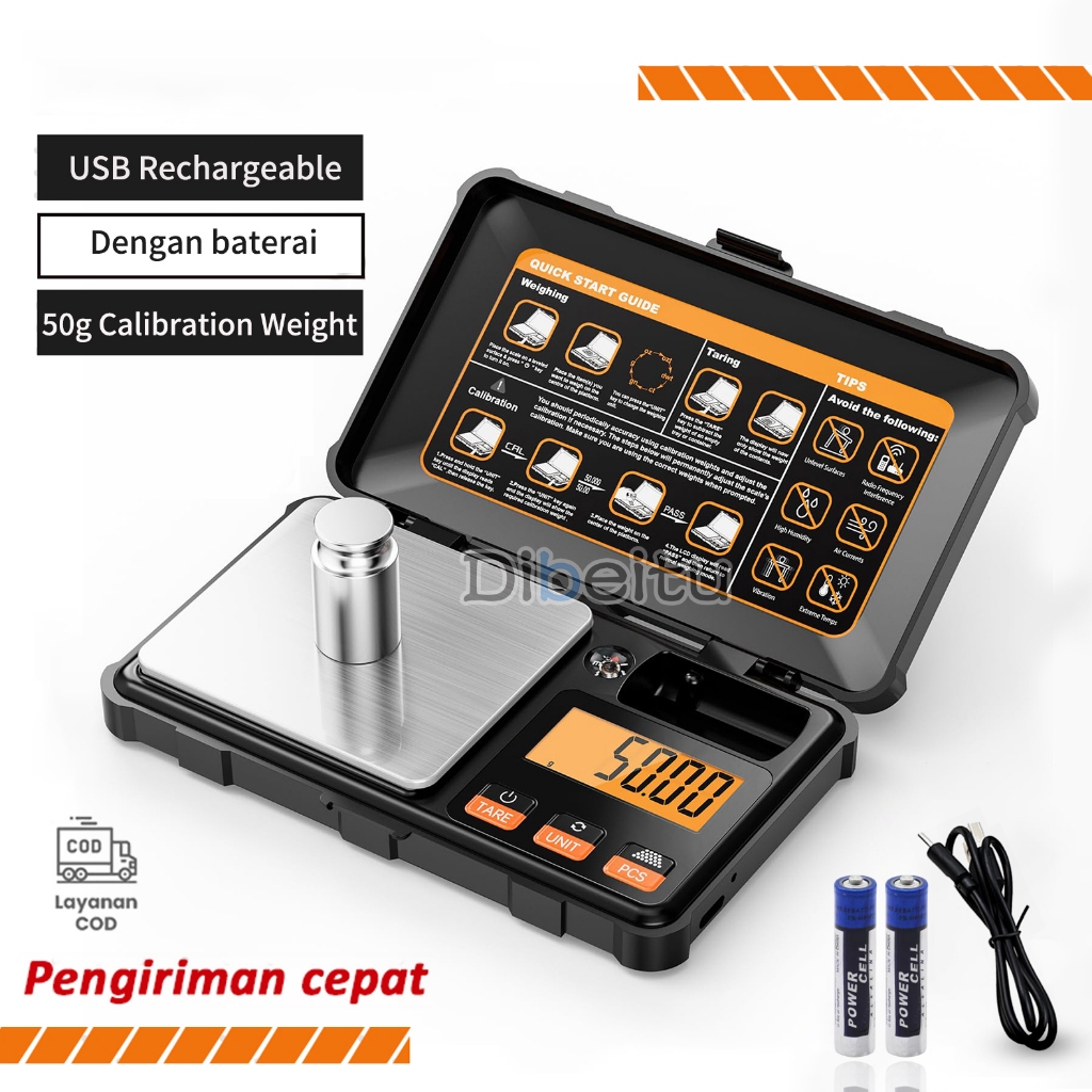 Jual Timbangan emas mini digital ori 200gr pocket scale digital 0.01g ...