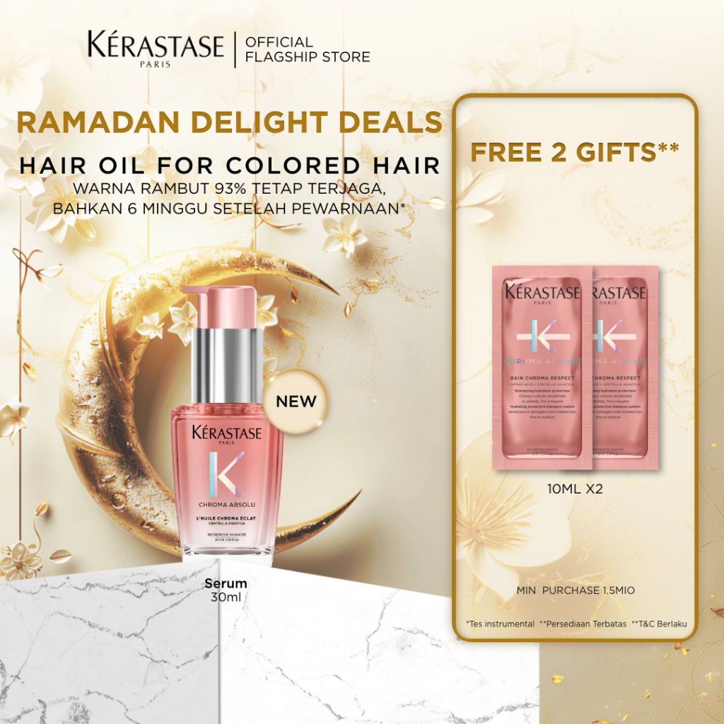 Jual [NEW LAUNCH] Kerastase Chroma Absolu Hair Oil 30ml Hair Serum for ...