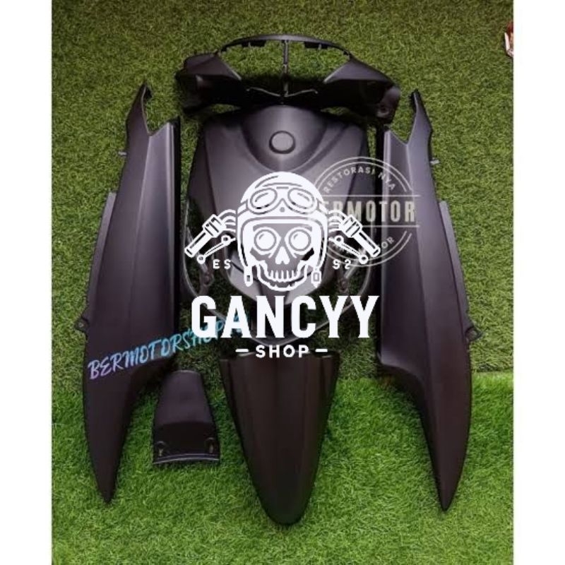 Jual Cover Fullset Body Halus Yamaha Mio Sporty Hitam Doff /Mio Smile ...