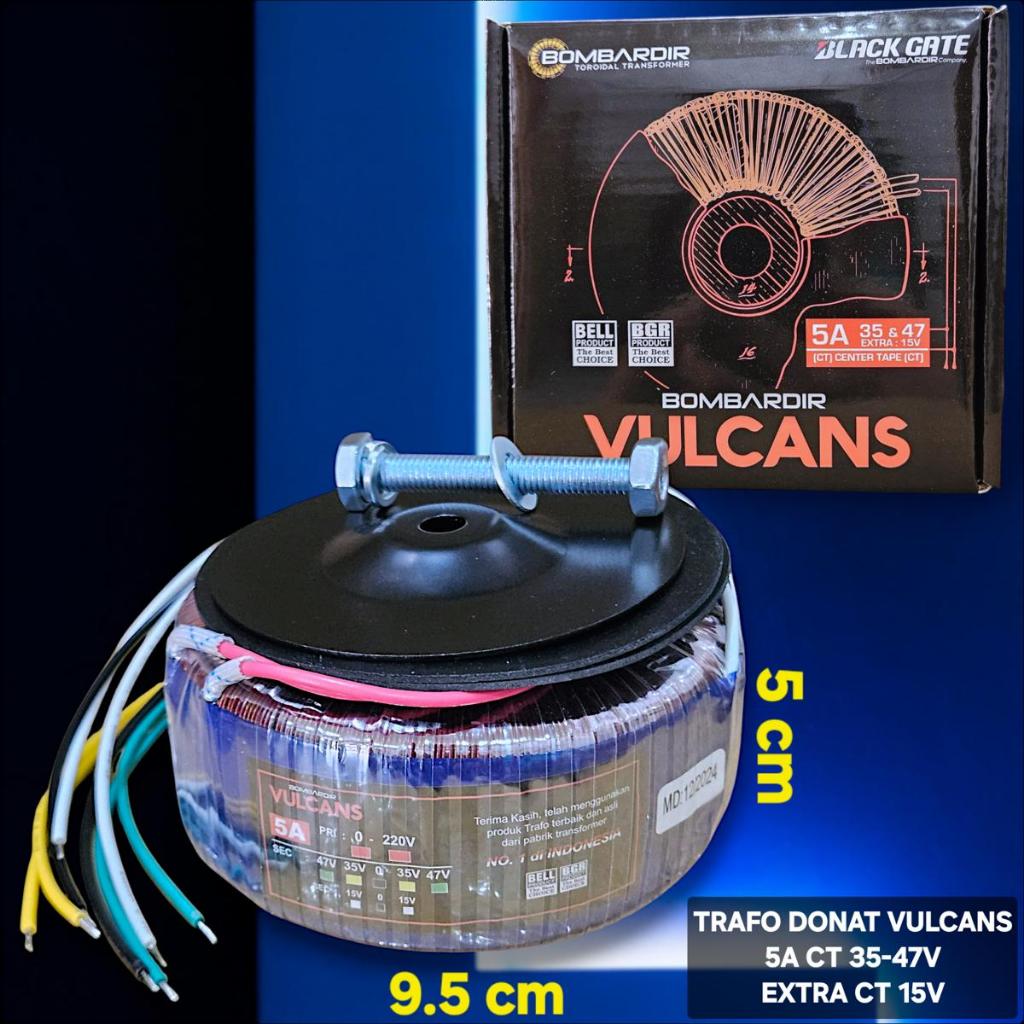 Jual Trafo Donat 5A CT 35-47V / Toroid 5A CT 35V - 47V Bombardir ...