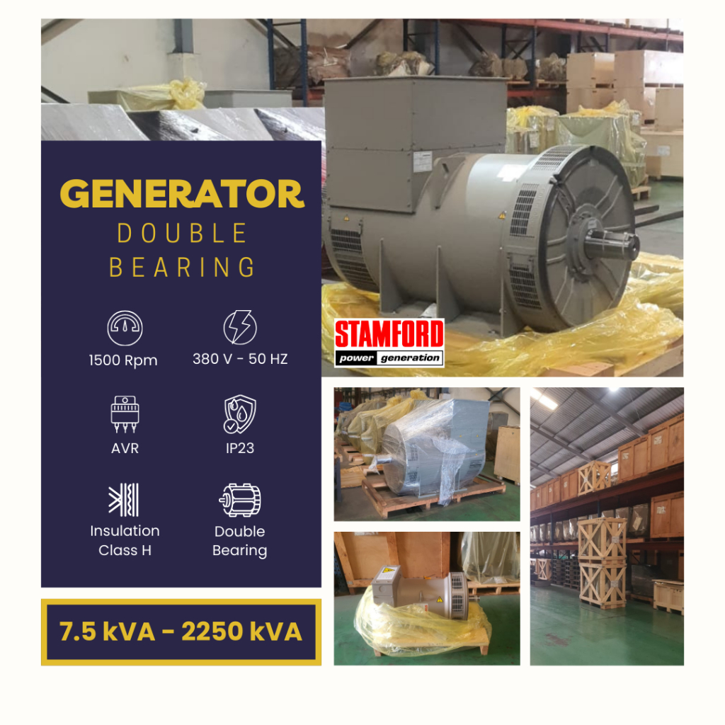 Jual Mesin Alternator Stamford 50 kVA - Generator Double Bearing 50 kVA ...
