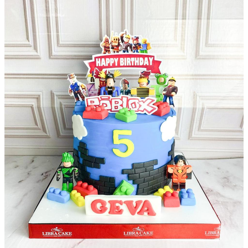 Jual Kue Ulang tahun/Birthday cake/kue birthday tema roblox/Kue ...