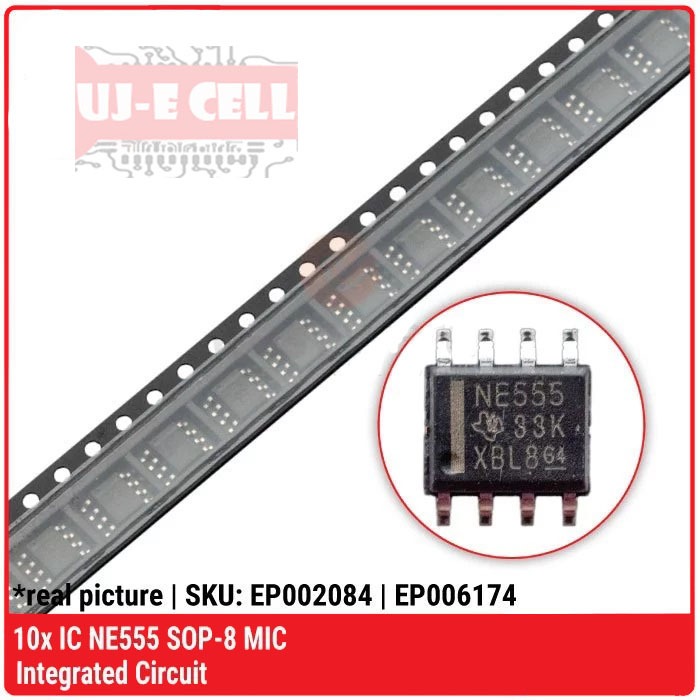 Jual NE555 SMD NE555DR NE 555 NE555 SOIC-8 SOP-8 IC CLOCK TIMER / IC ...