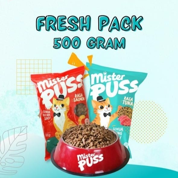 Jual MISTER PUSS | Misterpuss Cat Food 500gr Makanan Kering Mr Puss Dry ...