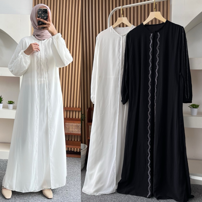 Jual Little butik JEHNA ABAYA SERIES AS07 | Abaya hitam baju lebaran ...