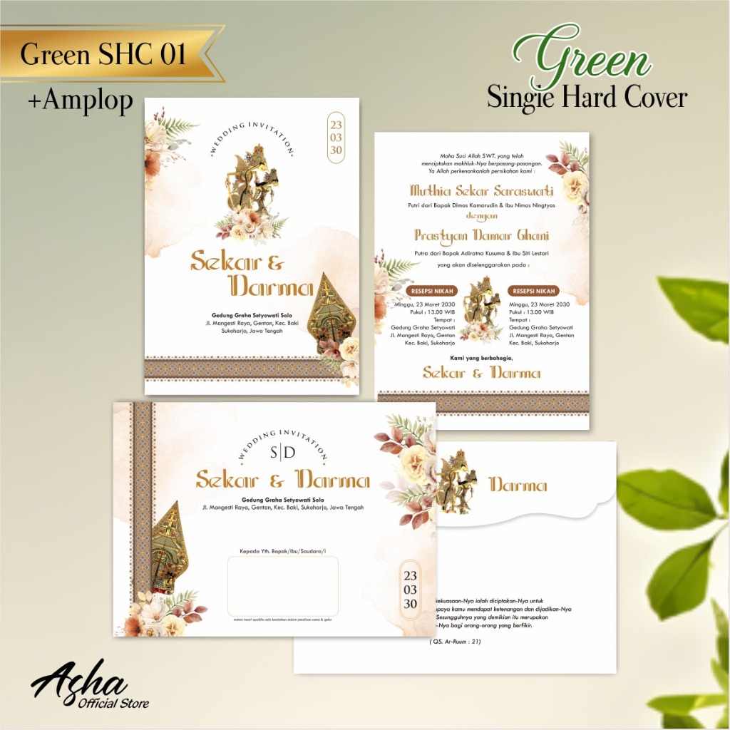 Jual UNDANGAN PERNIKAHAN HARD COVER - UNDANGAN CUSTOM ELEGANT ...