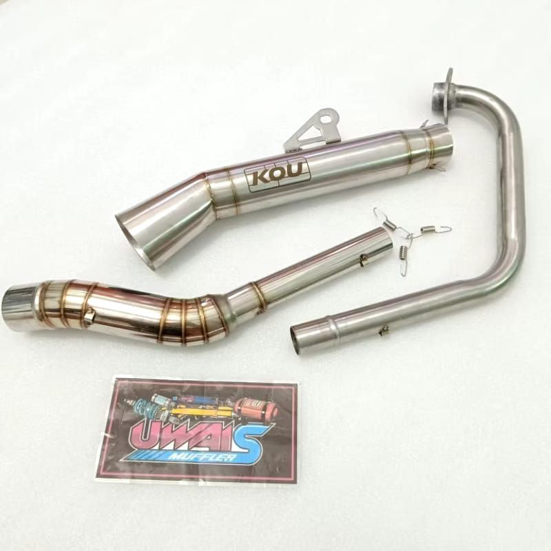 Jual Kou Super Open Exhaust tube type 1Set Euro viperman/Tmx 125 155 ...