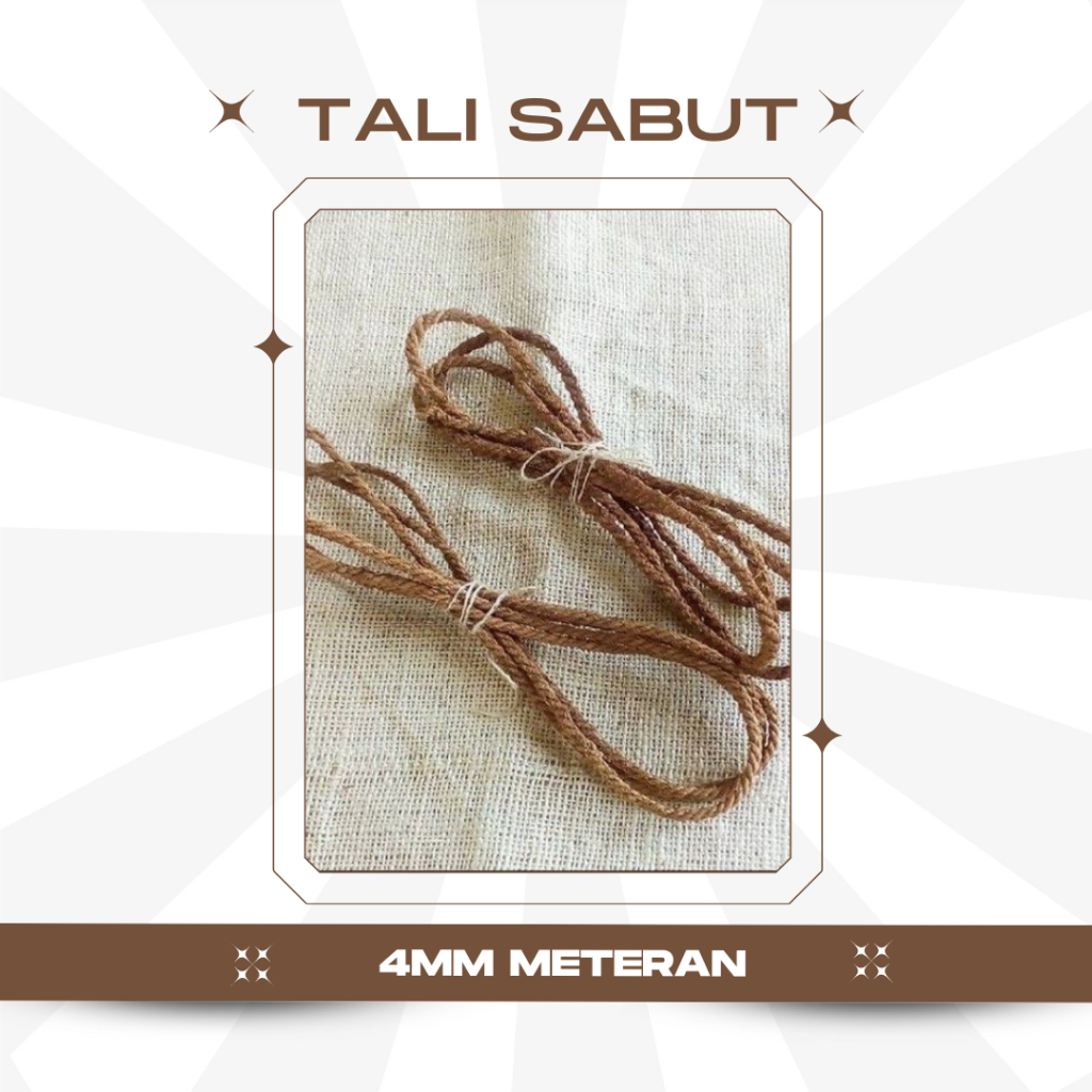 Jual Tali Sabut Kelapa 4MM - 6MM Panjang Meteran Tali Sabut untuk ikat ...