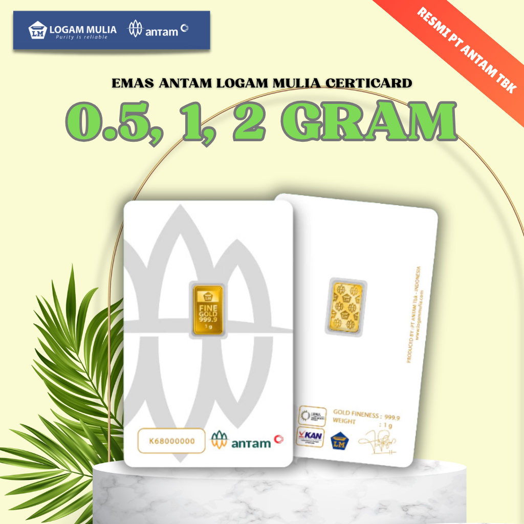Jual AsheraGold Antam 2025 READY STOCK Redmark 0,5 1 2 gram Certieye ...