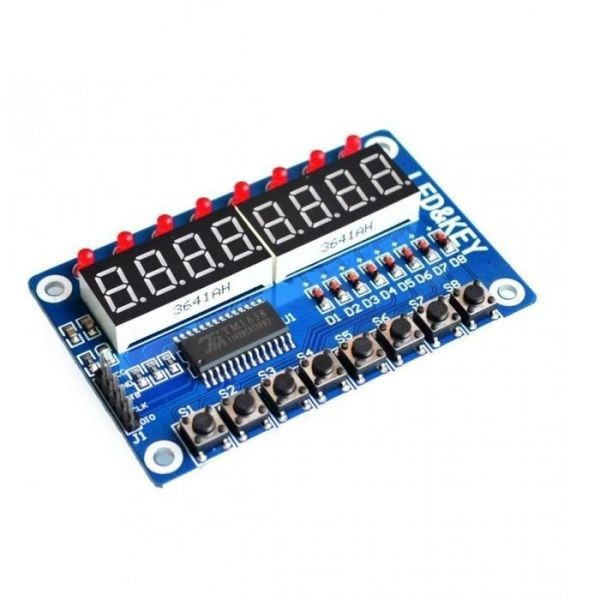 Jual TM1638 Trainer Module I/O Input Output 8 Digit 7 Segment LED Key for Arduino Raspberry Pi ...