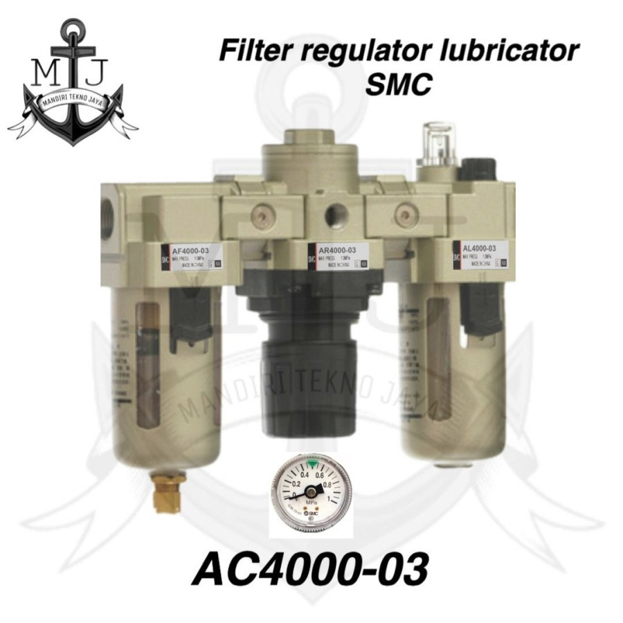 Jual air filter regulator lubricator AC4000-03 smc | Shopee Indonesia