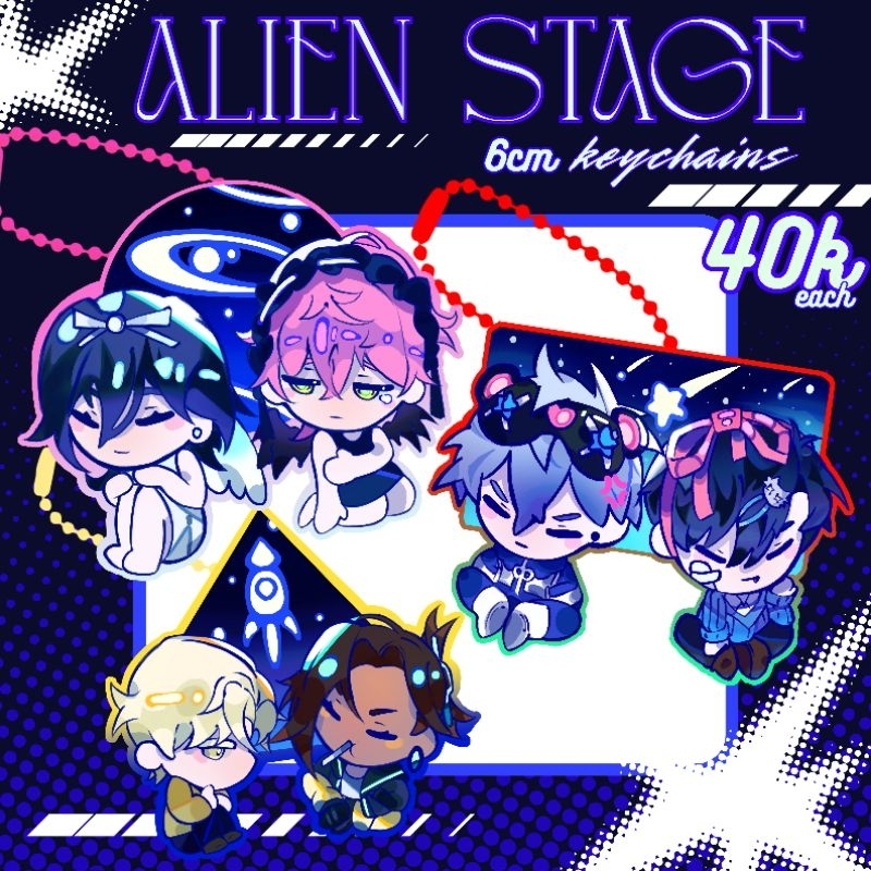 Jual Alien Stage Fanmerch | Mizisua Ivantill Hyuluka Keychains | Shopee ...