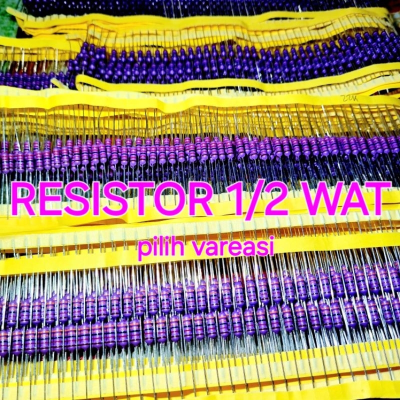 Jual resistor 1/2 ungu original fixed PILIH VAREASI 20pcs | Shopee Indonesia