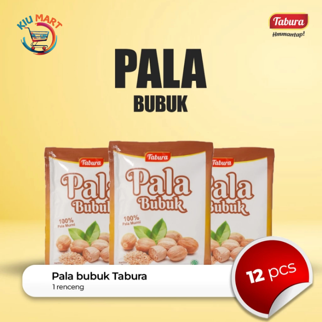 Jual tabura pala bubuk 2,5gr renceng 12 sachet | Shopee Indonesia