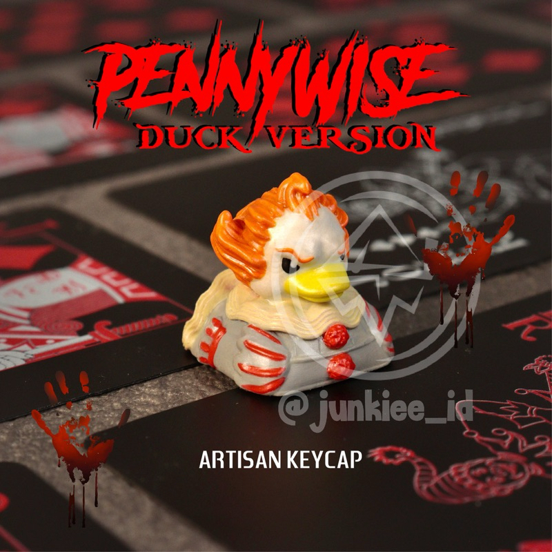Jual Pennywise artisan keycaps horror keycaps IT Duck version clown ...