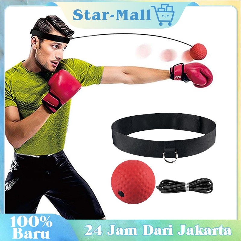 Jual Boxing Reflex Ball Punching Ball Samsak Bola Kepala Alat Latihan ...