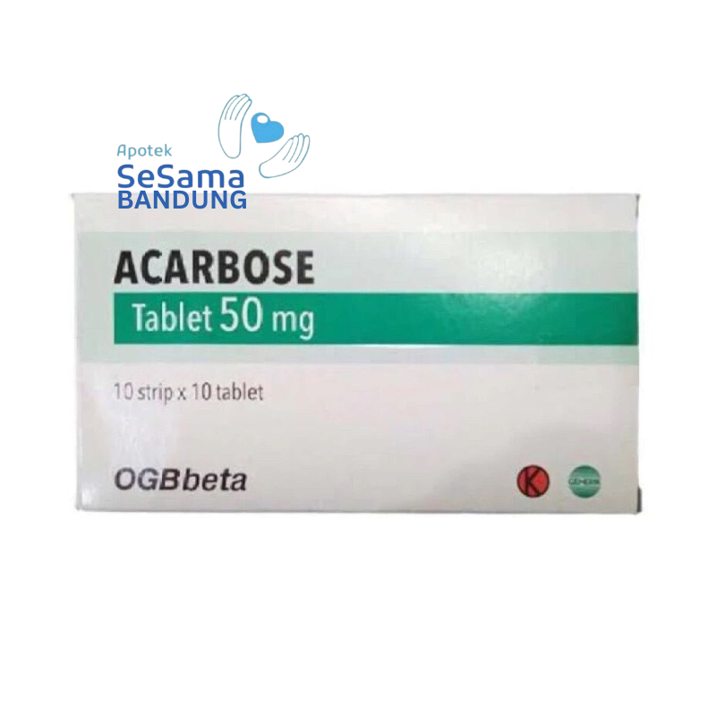 Jual Acarbose 50 Mg 1 Strip 10 Tablet (OGB Beta) | Shopee Indonesia