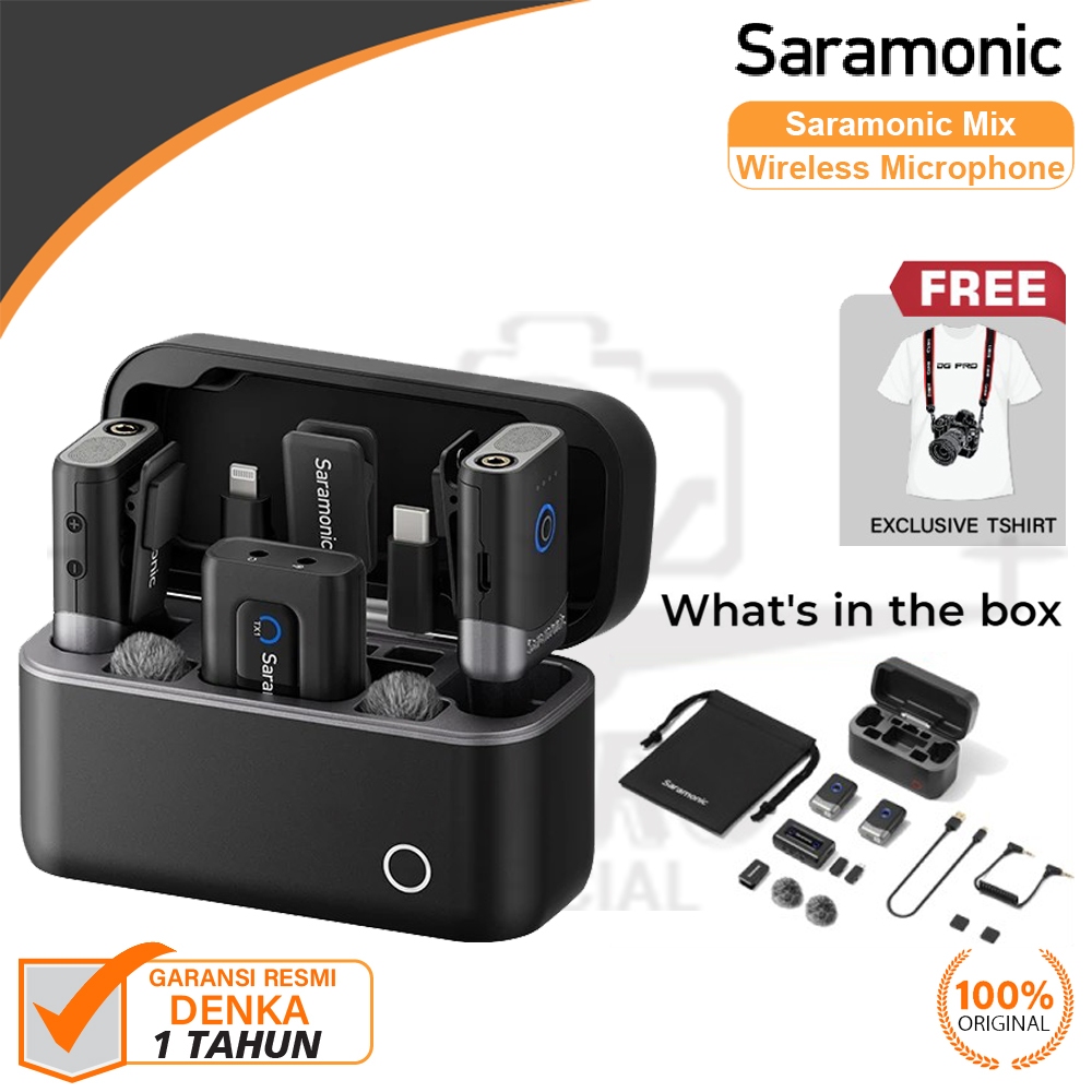 Jual Saramonic Mix Professional Wireless Microphone with Mic In TX + TX ...