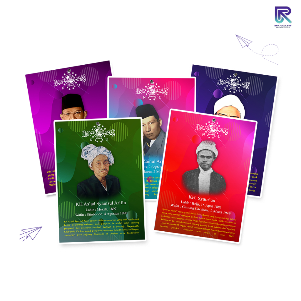 Jual RHA GALLERY Poster Tokoh Muslim Ulama Nadhlatul Ulama Pajangan ...