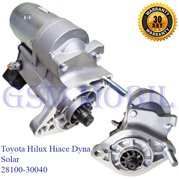Jual Dinamo Starter Toyota Hilux Hiace Dyna Solar 2004 28100-30040 ...