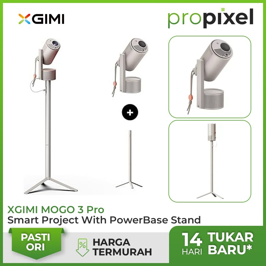 Jual XGIMI MOGO 3 Pro with PowerBase Stand 450 ISO Lumens Portable ...