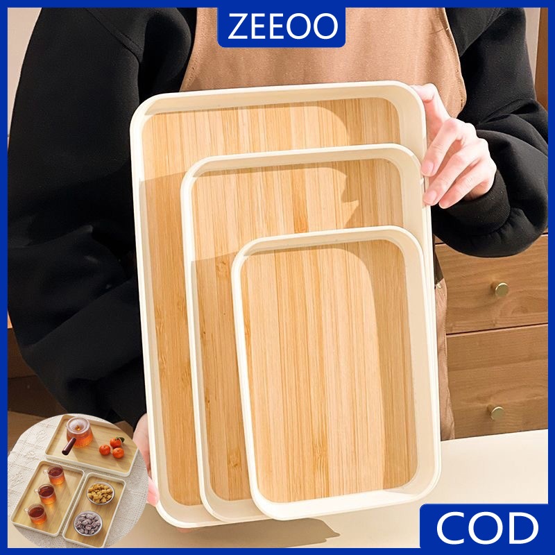 Jual Wooden Panjang Nampan Tatakan Tray Jati Belanda Piring Buah Nampan ...